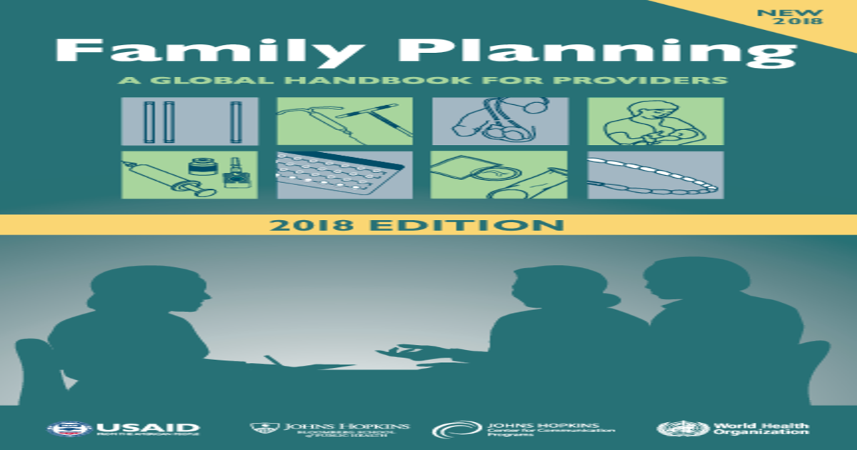 Family planning: a global handbook for providers: evidence-based ...